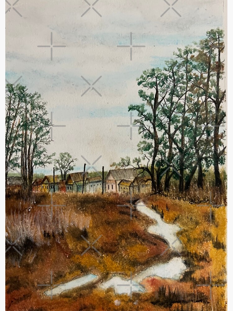 "Countryside Village " Sticker for Sale by Puifai2489 | Redbubble