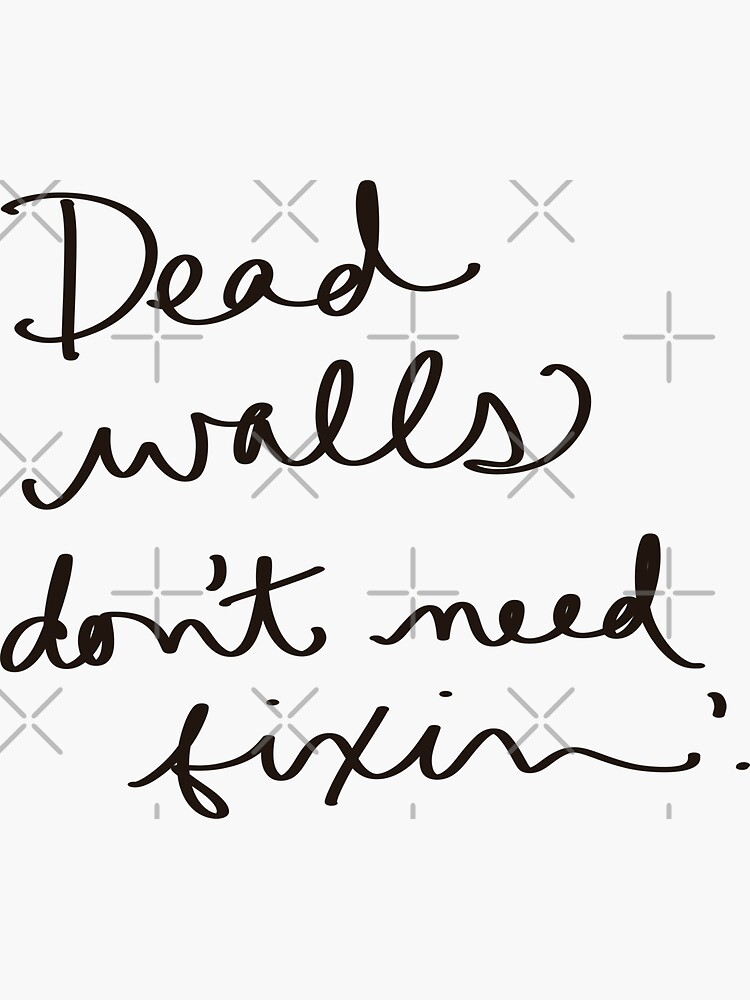 "Dead Walls" Sticker for Sale by abeink | Redbubble