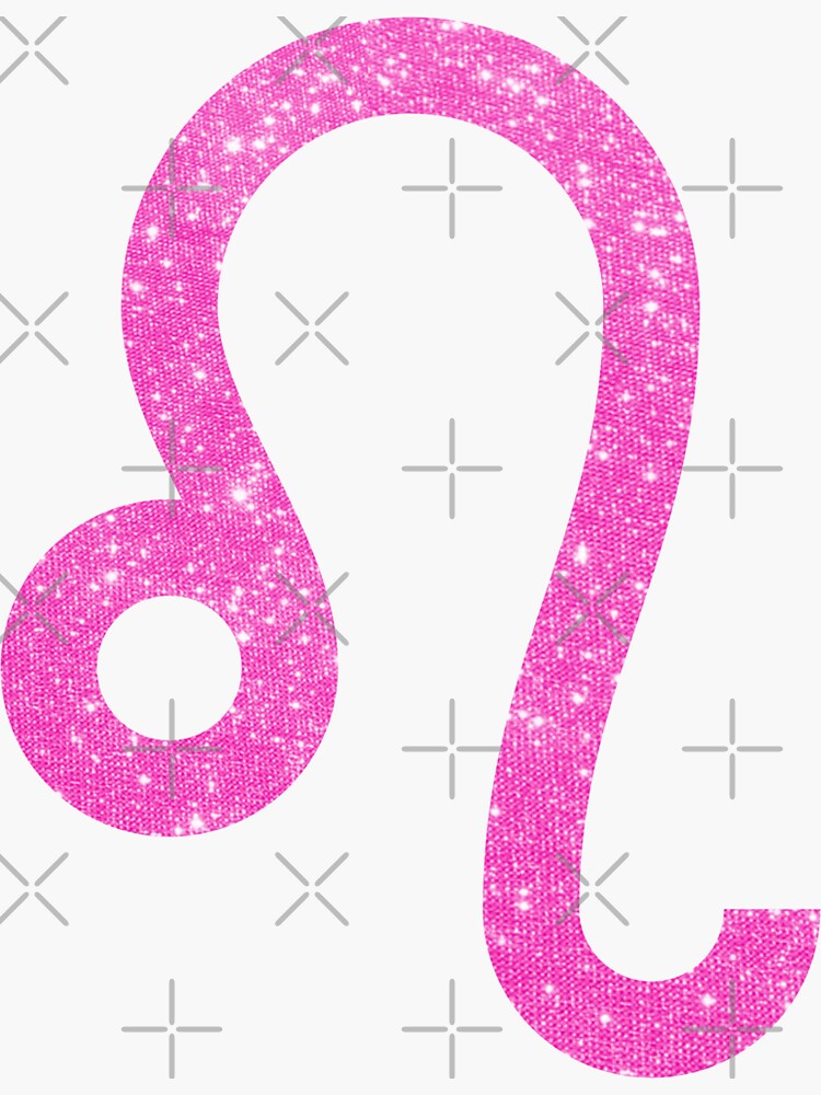 "leo pink" Sticker for Sale by venusbyliv | Redbubble