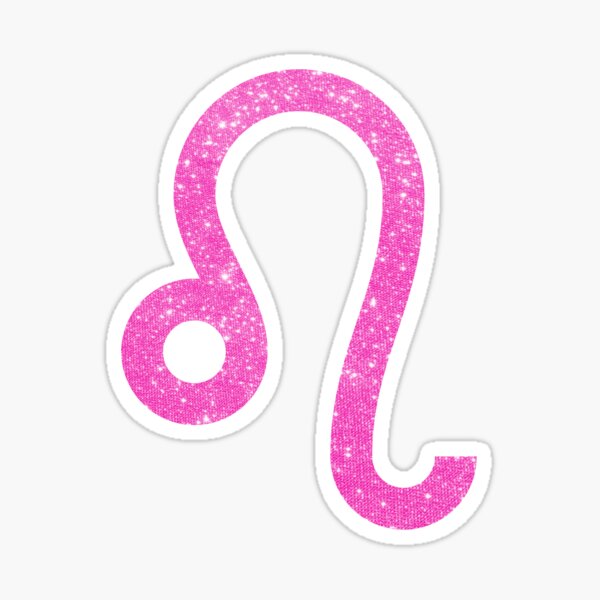 "leo pink" Sticker for Sale by venusbyliv | Redbubble