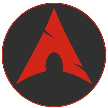 "Archlinux red" Sticker for Sale by Cackbone | Redbubble
