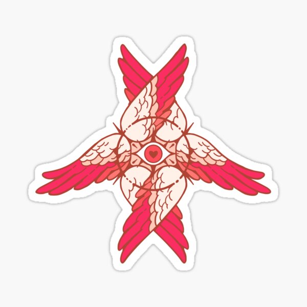 "Pink Seraph" Sticker for Sale by Skystreak279 | Redbubble