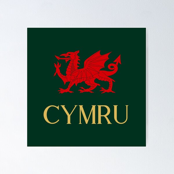 "Cymru Wales Alt Gold" Poster for Sale by VRedBaller | Redbubble