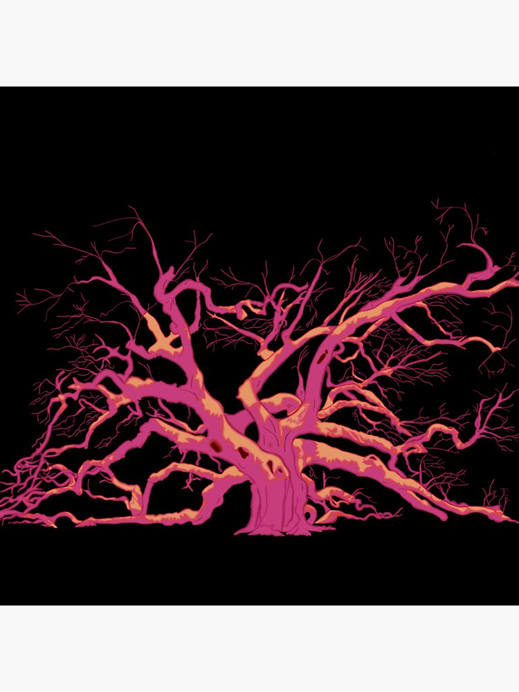 "Fiery Oak tree" Sticker for Sale by PhyshFlower | Redbubble