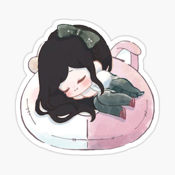 "Ravenhead Sleeping Chibi Sonia Nevermind Pillow" Sticker for Sale by ...