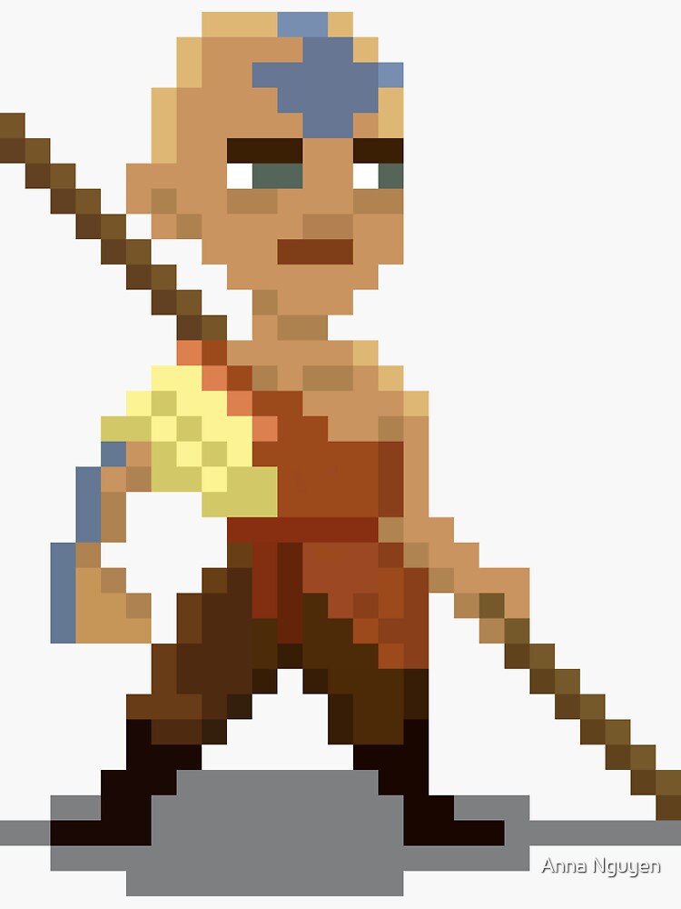 "Chibi Aang" Sticker for Sale by annanguyendraws | Redbubble