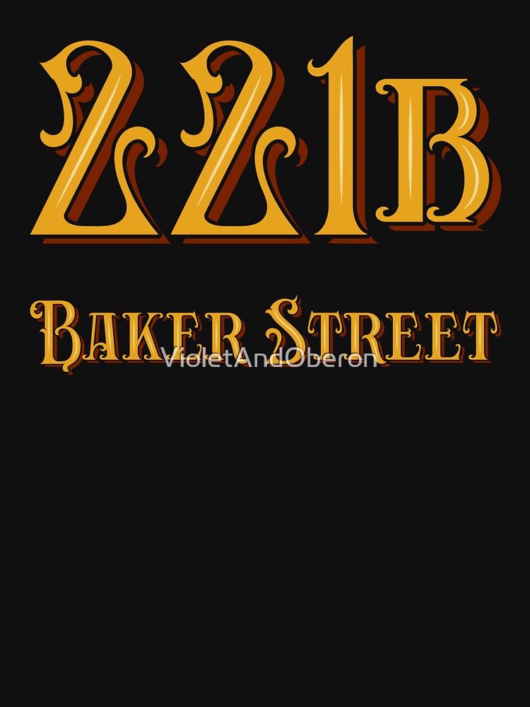 Sweat à capuche épais for Sale avec l'œuvre « 221b Baker Street Or de style victorien » de l ...