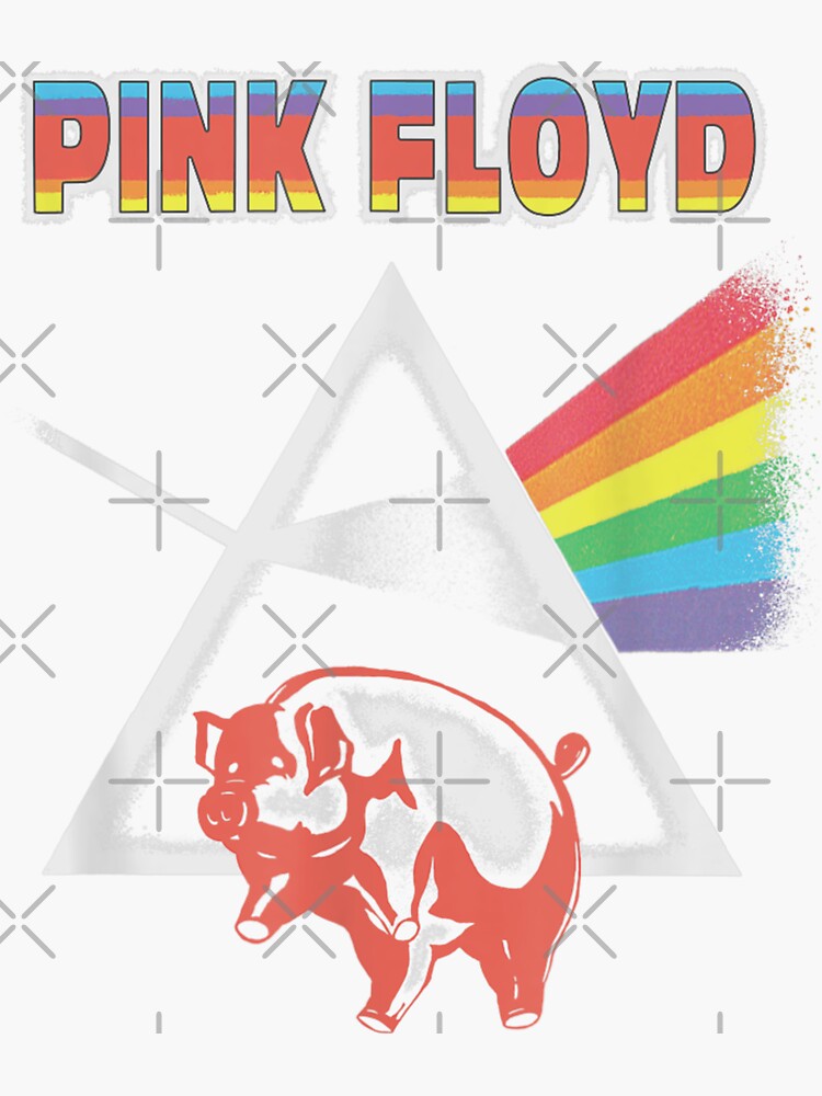 "Retro Dark Side of the Moon Pig " Sticker for Sale by JohnBeachh ...