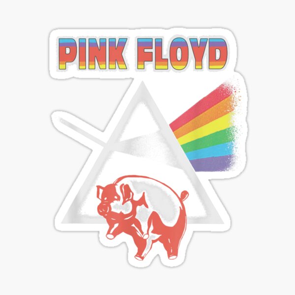 "Retro Dark Side of the Moon Pig " Sticker for Sale by JohnBeachh ...