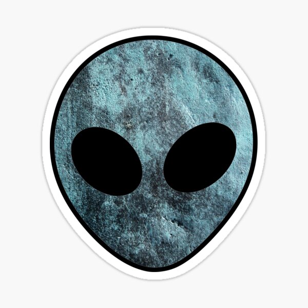 "Alien Face" Sticker for Sale by Benb2567 | Redbubble
