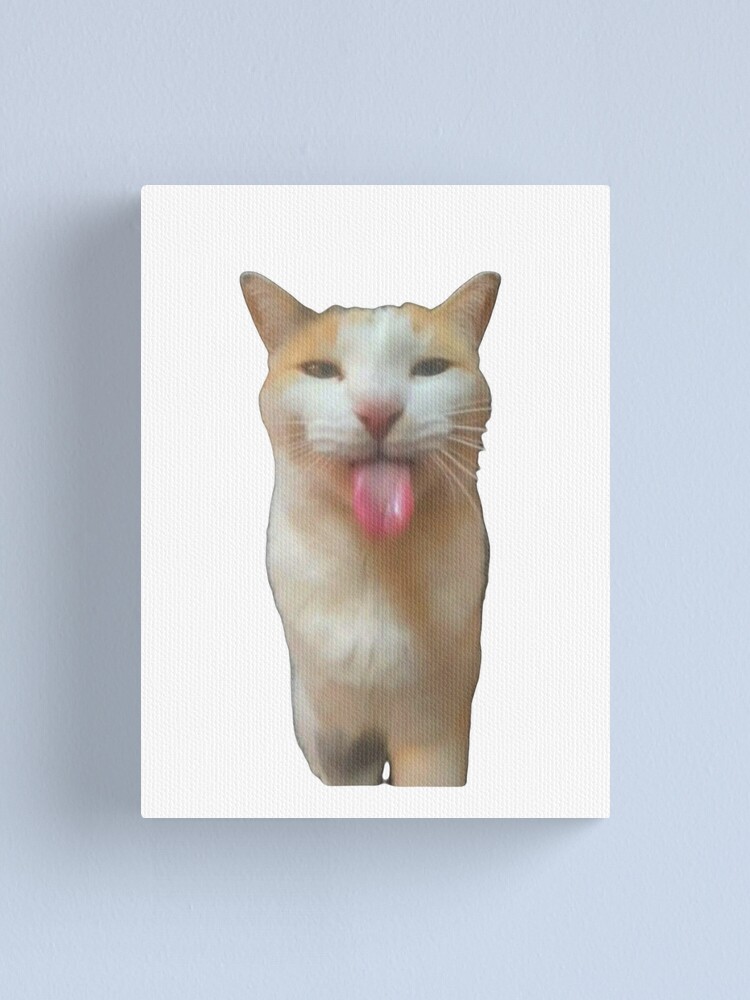 "BLEH cat" Canvas Print for Sale by oestra | Redbubble