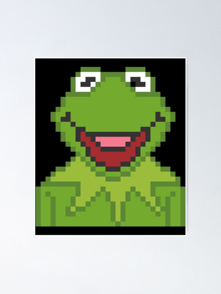 "Kermit The Muppets Pixel Character " Poster for Sale by ...
