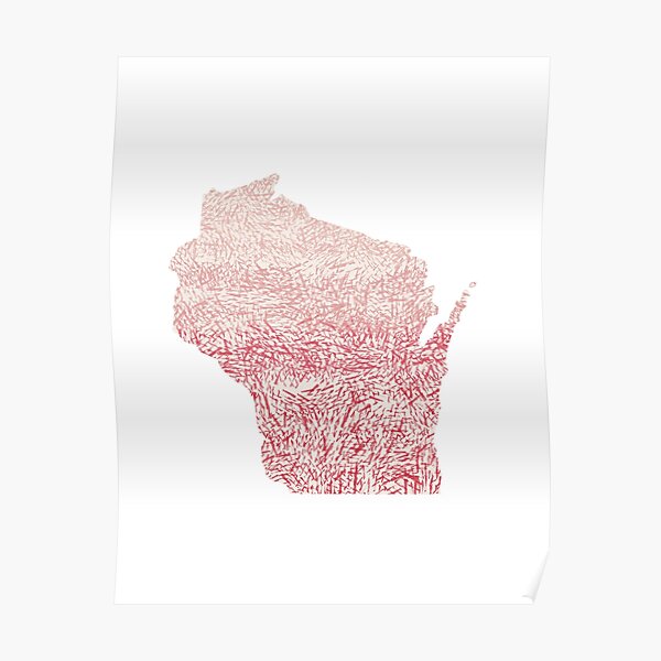 "State of Wisconsin " Poster for Sale by AshMonette | Redbubble