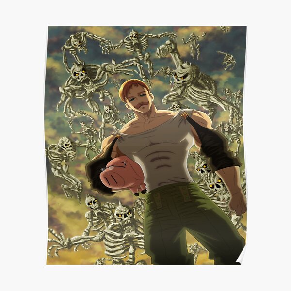 "the seven deadly sins escanor" Poster for Sale by chetterubyzans ...