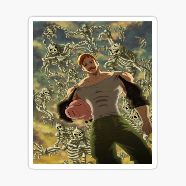 "the seven deadly sins escanor" Sticker for Sale by chetterubyzans ...