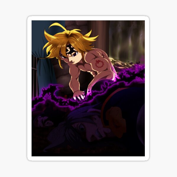 "the seven deadly sins meliodas art" Sticker for Sale by chetterubyzans ...