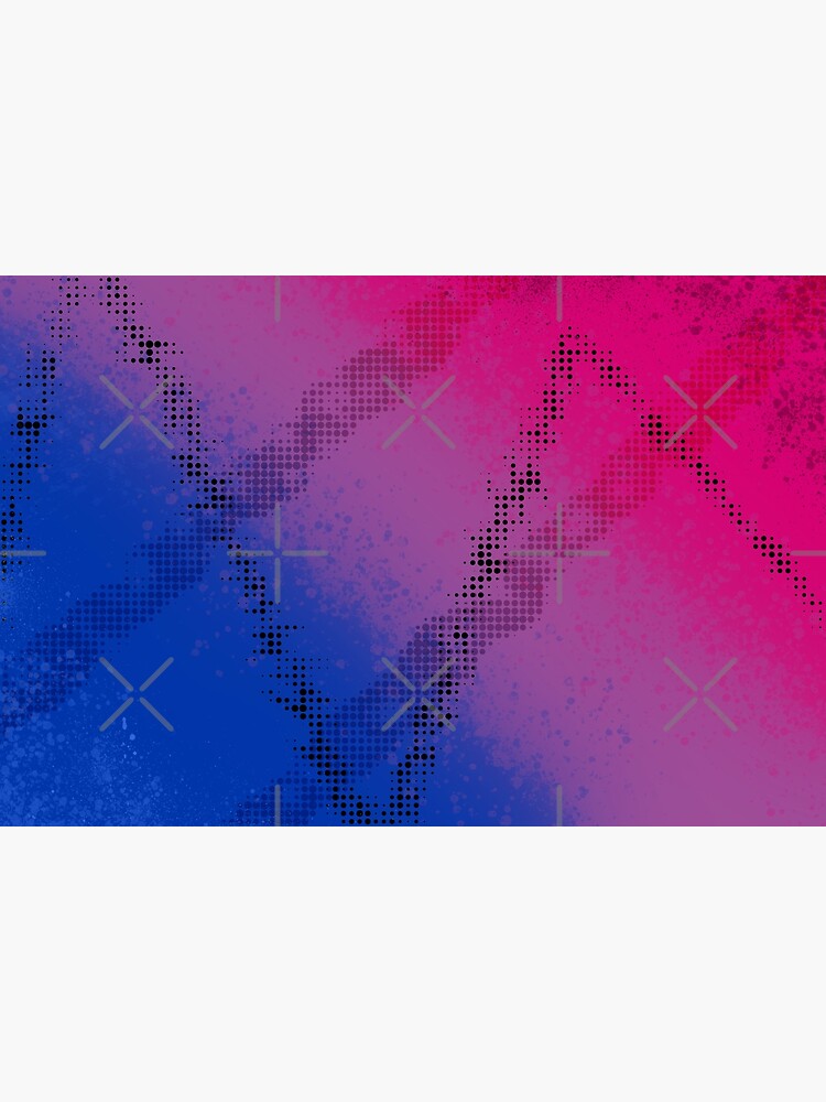 "Abstract Gradient Halftone LGBTQIA2S+ Bi Pride Flag" Poster for Sale ...