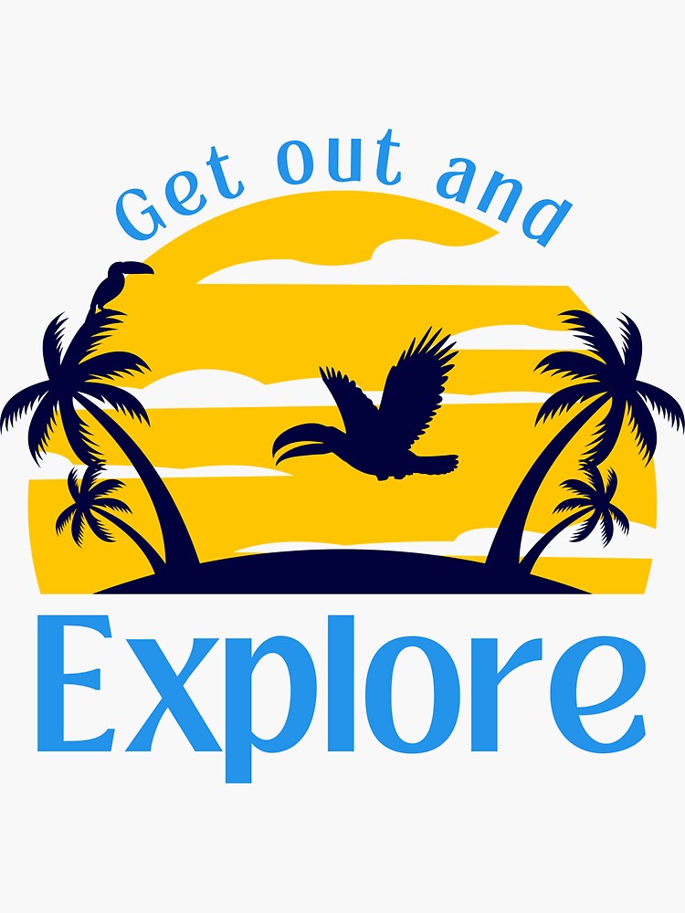 "Get Out And Explore(Nature)" Sticker for Sale by Jalib | Redbubble