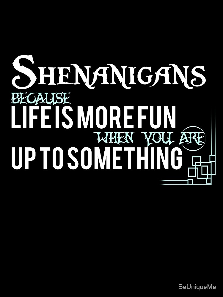 "Shenanigans because Life is more Fun when you are up to Something ...