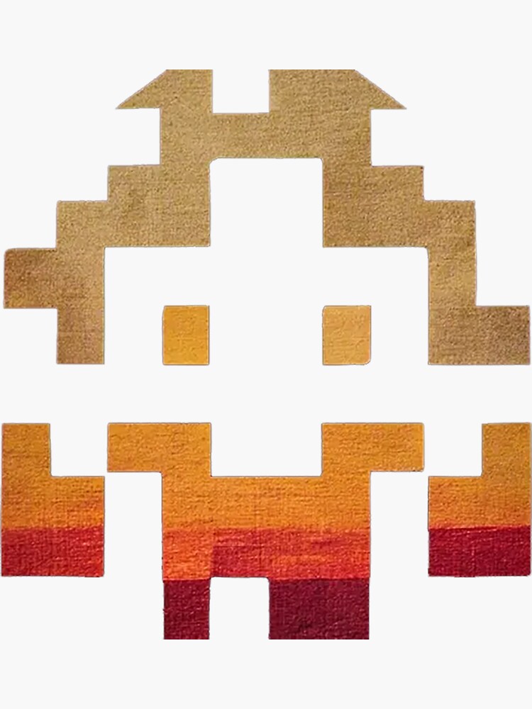 "8-Bit meets the Canvas" Sticker for Sale by HeresAnother00 | Redbubble