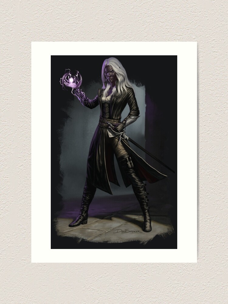 "Dark Elf Warlock" Art Print for Sale by DeanSpencerArt | Redbubble