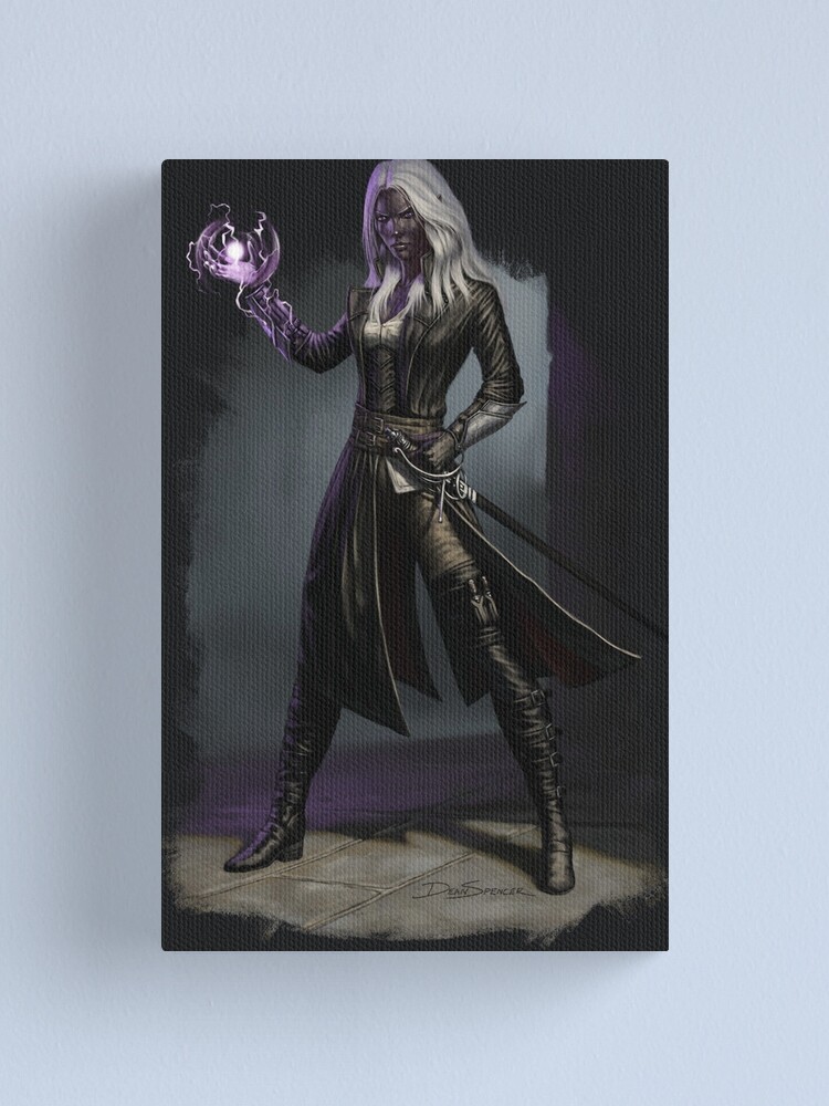 "Dark Elf Warlock" Canvas Print for Sale by DeanSpencerArt | Redbubble