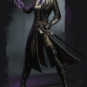 "Dark Elf Warlock" Canvas Print for Sale by DeanSpencerArt | Redbubble
