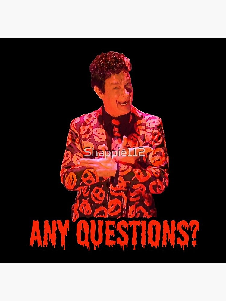 "David S. Pumpkins - Any Questions? II - Black BG" Art Board Print for ...