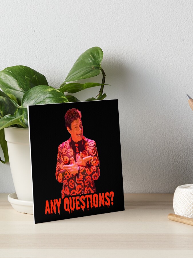"David S. Pumpkins - Any Questions? II - Black BG" Art Board Print for ...