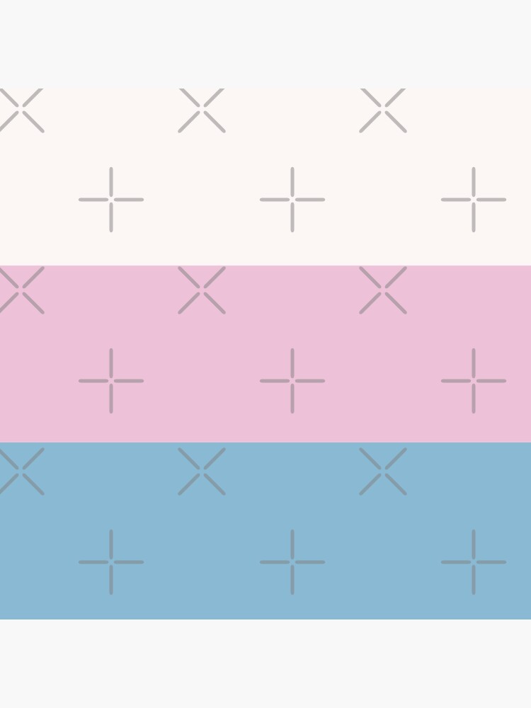 "White Pink Lady Sky Blue Exotic Colour Patterns" Sticker for Sale by ...