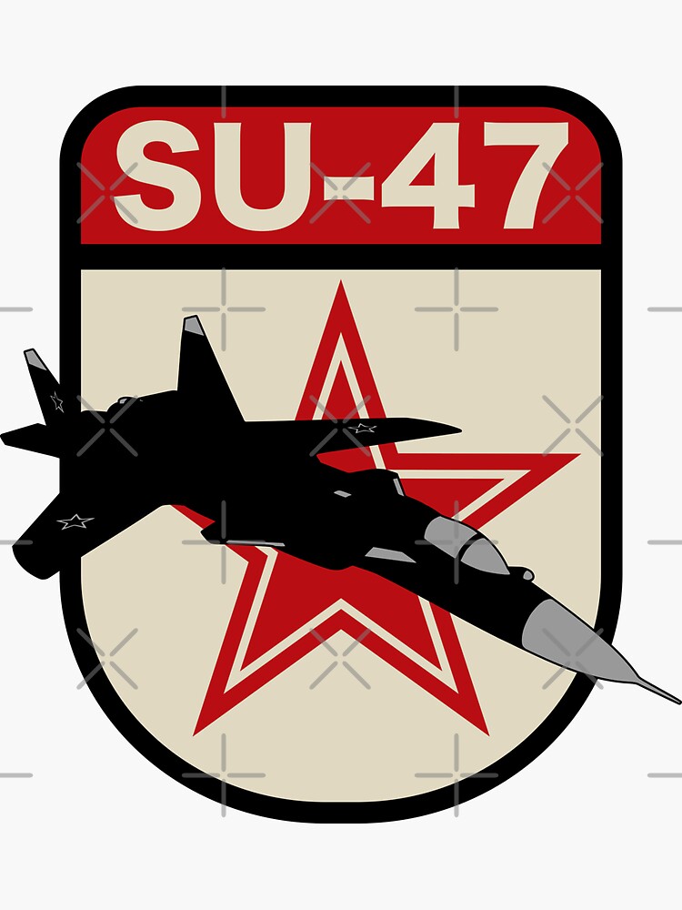 "Sukhoi SU-47" Sticker for Sale by StrongVlad | Redbubble