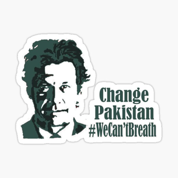 "IMRAN KHAN (Change Pakistan)" Sticker for Sale by Crystal360 | Redbubble