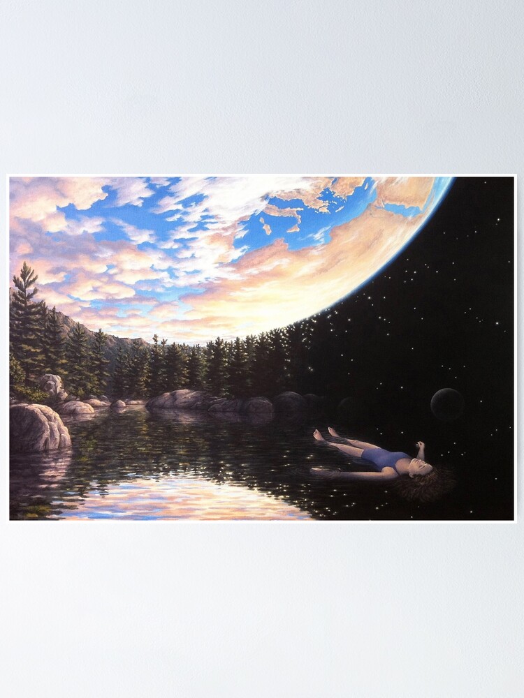 "The Phenomenon of Floating" Poster for Sale by VictoriaRWyllie | Redbubble