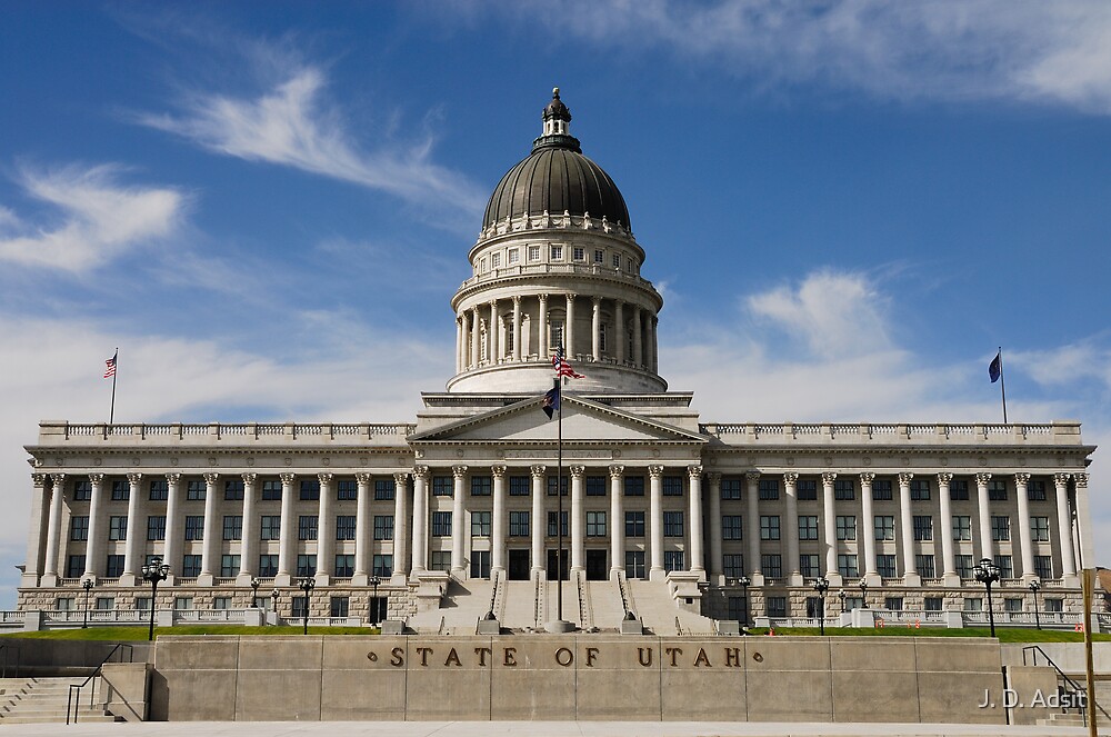 "State of the Union (Utah Capitol Building)" by J. D. Adsit | Redbubble