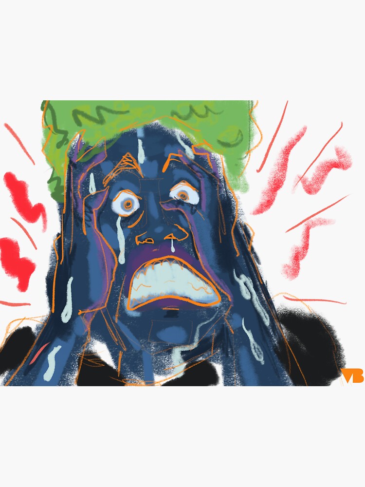 "cold sweat" Sticker for Sale by braileydoodle2 | Redbubble