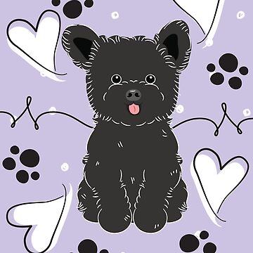 " LOVE Black Pomapoo Pomerenian Poodle Mix" Sticker for Sale by ...