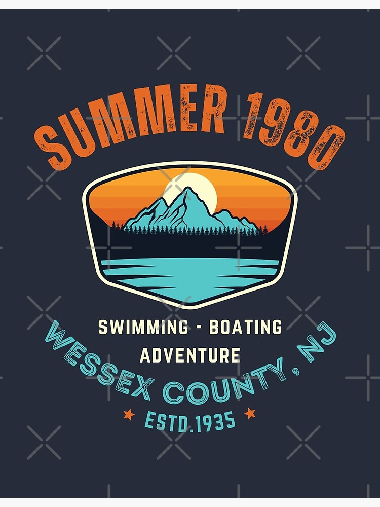 "Vintage Summer 1980 - Swimming Boating Adventure Cool 80s" Poster for ...