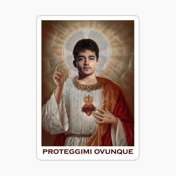 "San Charles Leclerc Proteggimi Ovunque" Sticker for Sale by ...