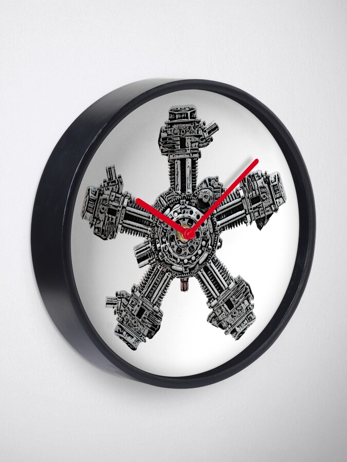 "Radial Aircraft Plane Motor Engine for Pilots" Clock for Sale by ...