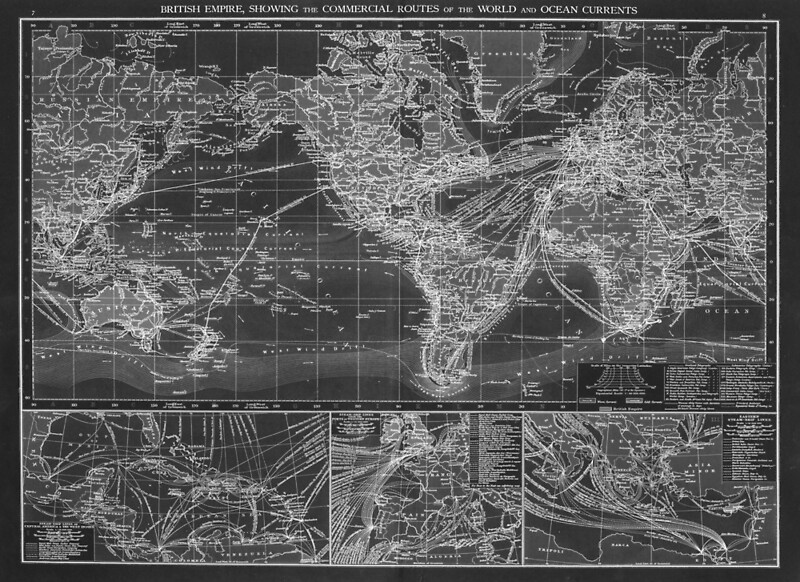 "Black and White World Map (1895) Inverse 2" by BravuraMedia | Redbubble