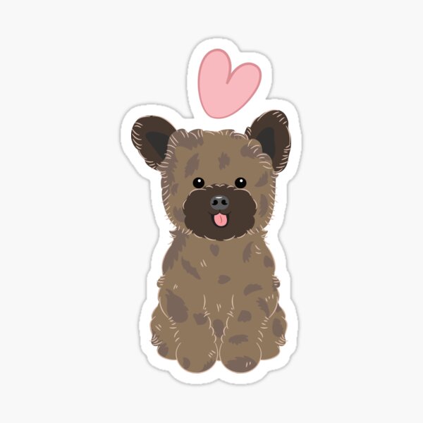 "LOVE Sable Pomapoo Pomerenian Poodle Mix" Sticker for Sale by ...