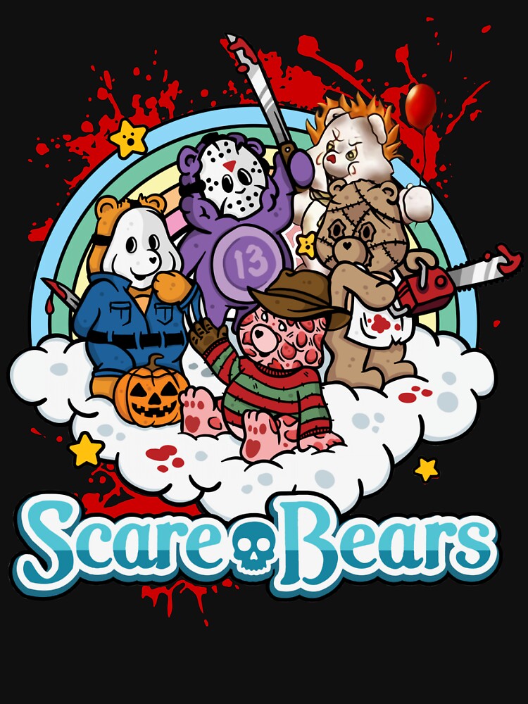 "Scare Bears Blood Halloween Horror Villain Characters" T-shirt for ...