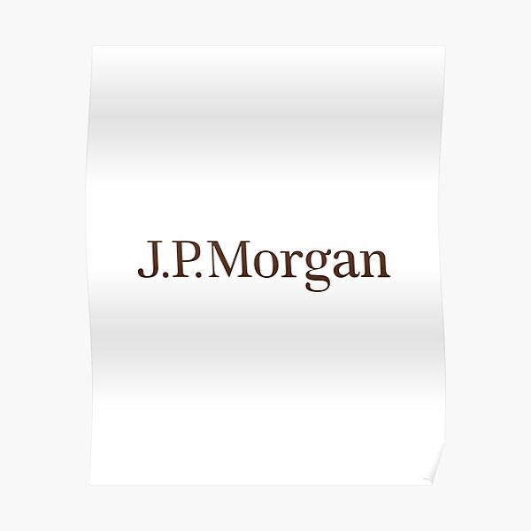 "jp morgan logo" Poster for Sale by Jagobabon | Redbubble