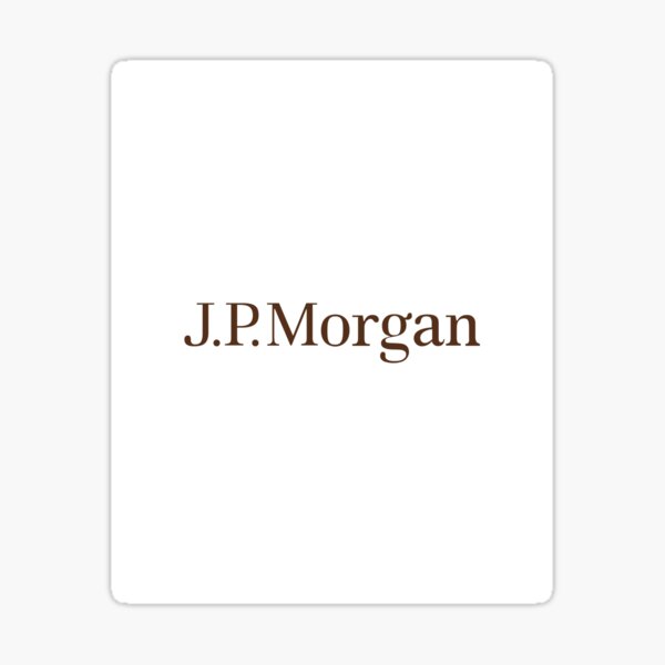 "jp morgan logo" Sticker for Sale by Jagobabon | Redbubble