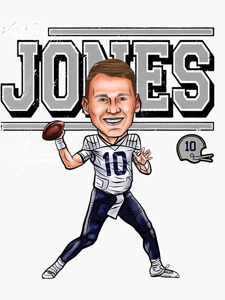"mac jones cartoon" Sticker for Sale by Aznajane34 | Redbubble