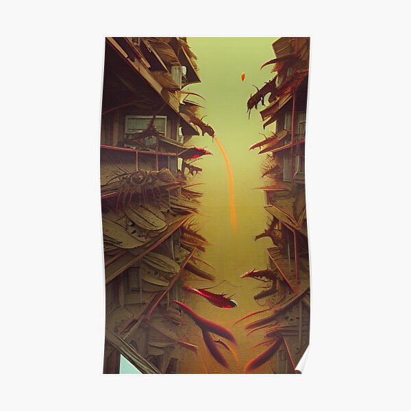 "'Scifi Background Asset - The Infected City'" Poster for Sale by ...