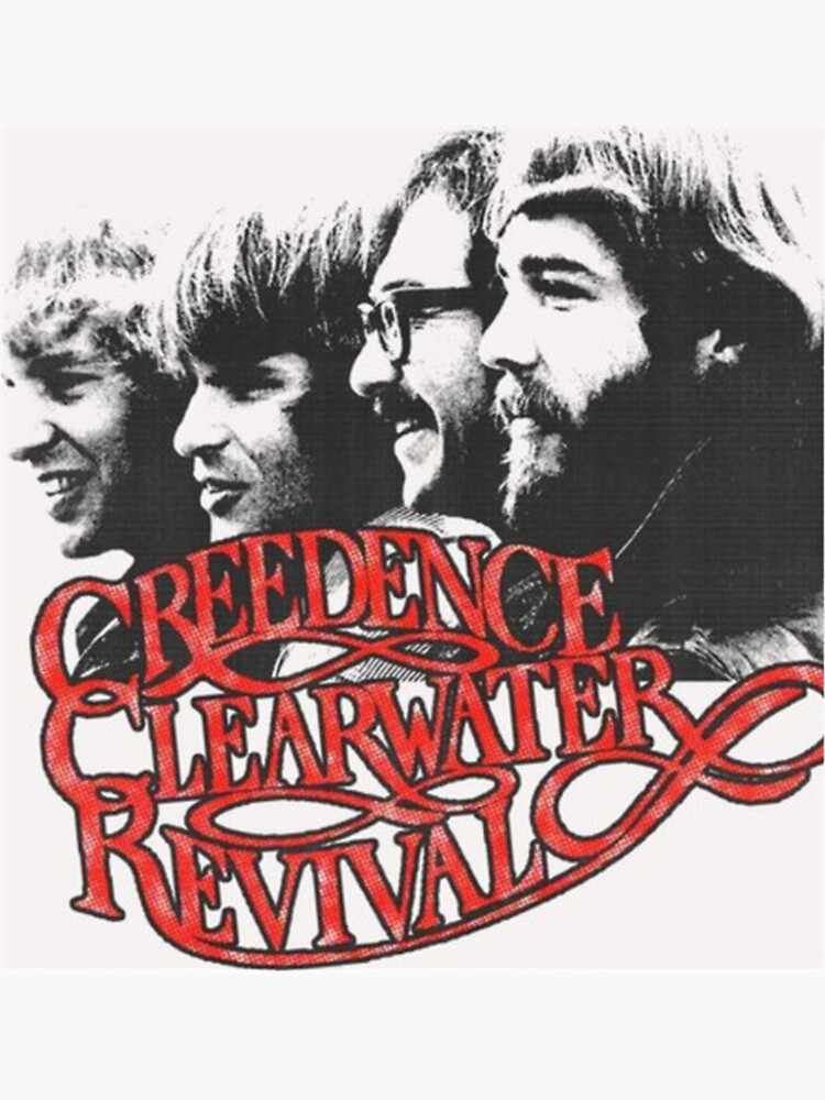 "Bad Moon Rising Ccr American Rock Band" Sticker for Sale by Logsrphy ...