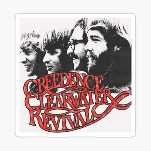 "Bad Moon Rising Ccr American Rock Band" Sticker for Sale by Logsrphy ...