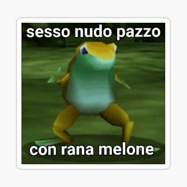 "Sesso nudo pazzo rana" Sticker for Sale by puma0x61 | Redbubble