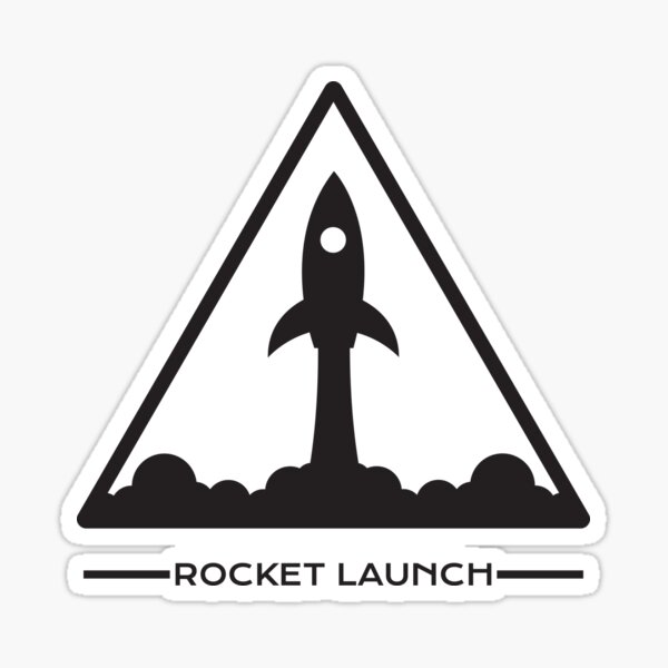 "ROCKET LAUNCH" Sticker for Sale by tanakax3 | Redbubble